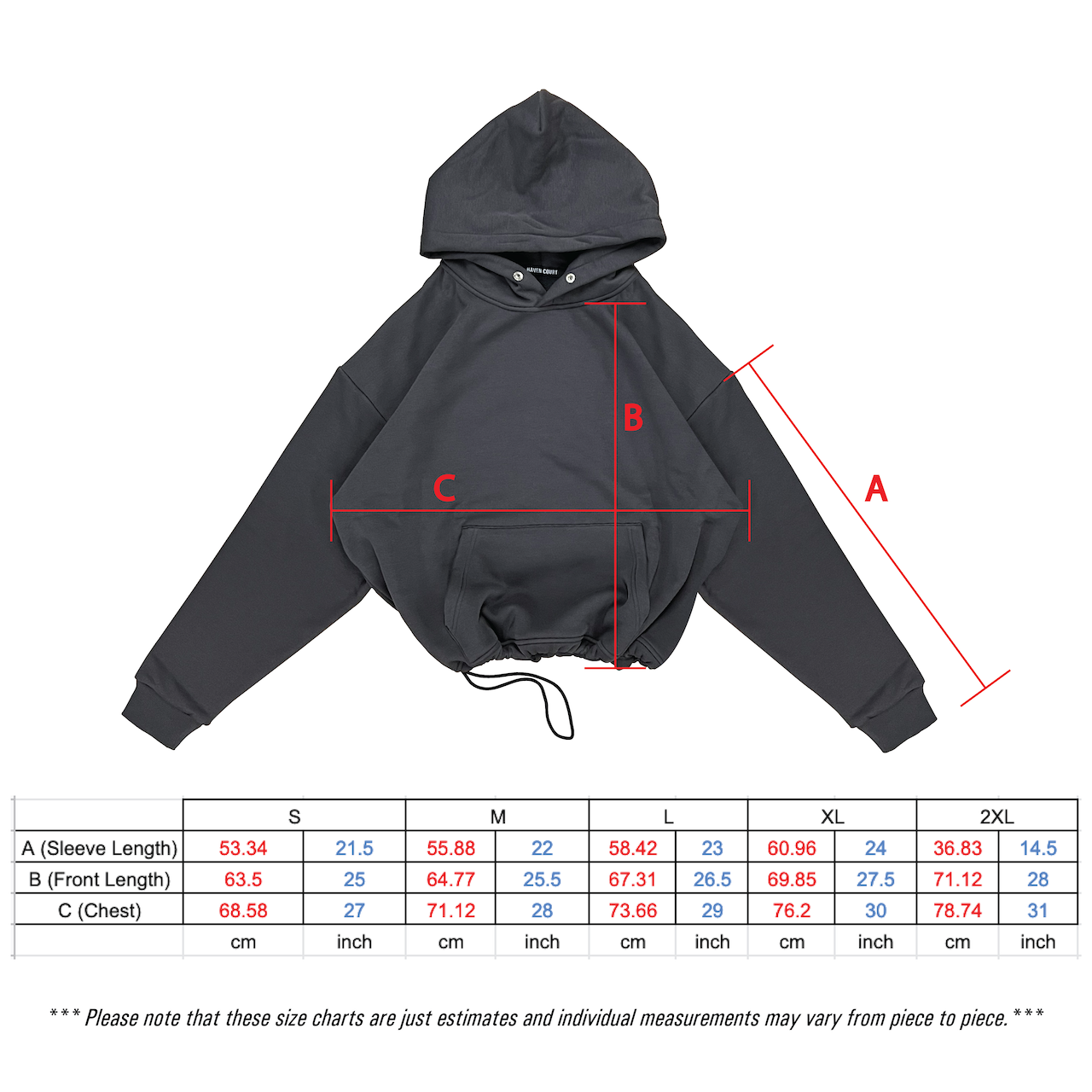 Boxy Fleece Hoodie V3 - (Adjustable) – HAVEN COURT